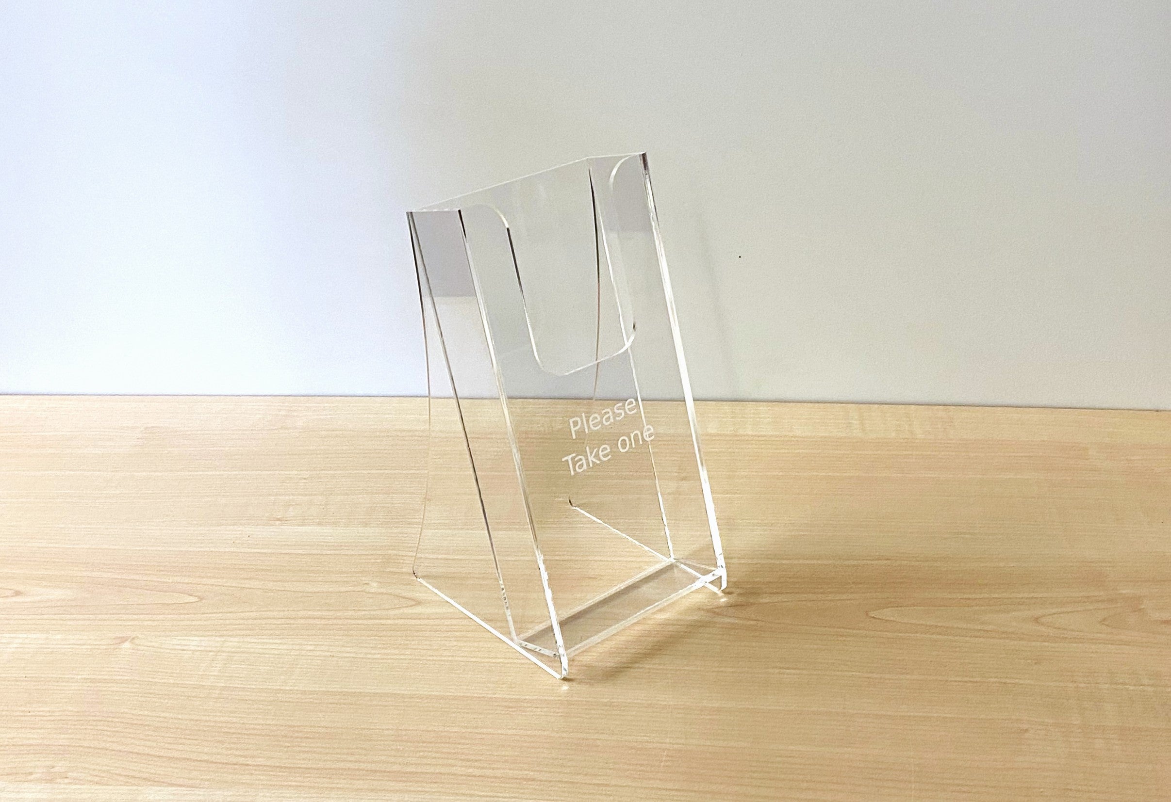 A4 Tri-fold Menu/Leaflet Holder made from acrylic – E.C Jones Ltd